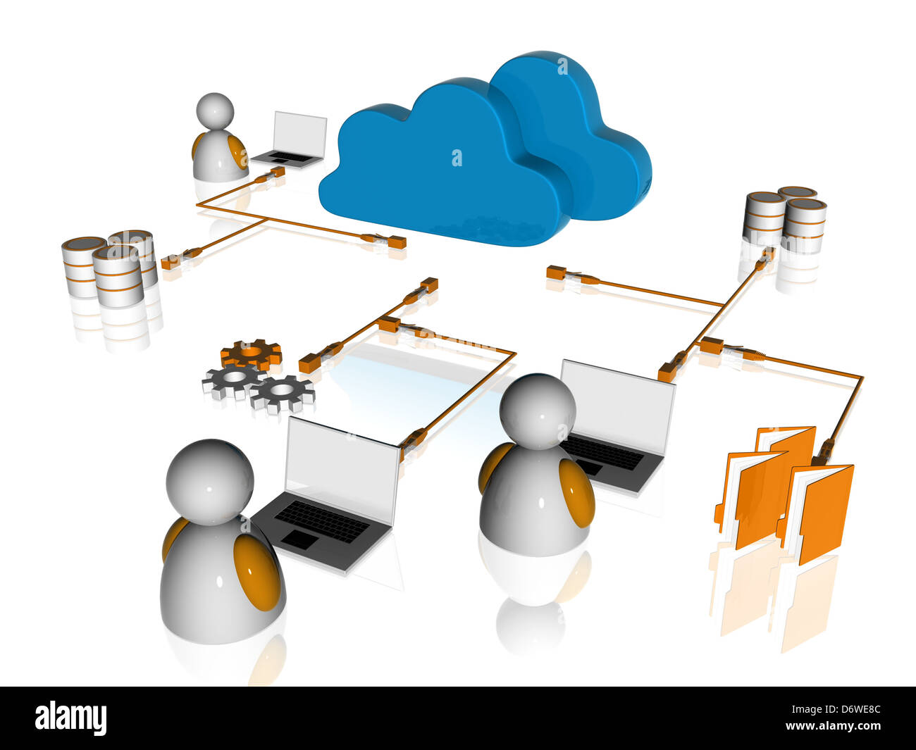 3d illustration of network Stock Photo - Alamy