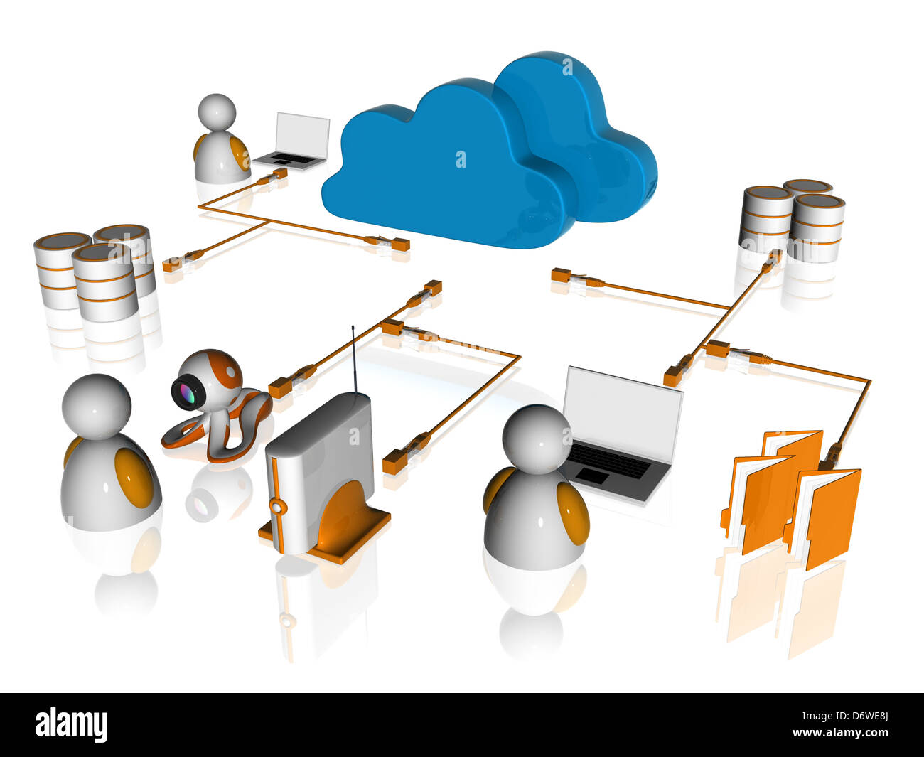 3d illustration of network Stock Photo - Alamy