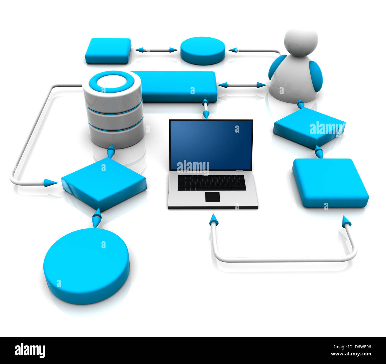 3d illustration of network Stock Photo - Alamy