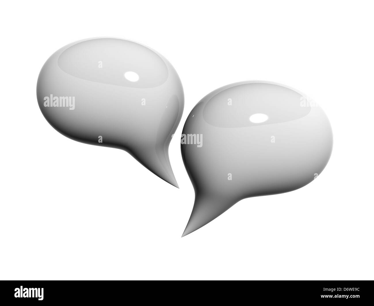 3d illustration of dialog Stock Photo - Alamy