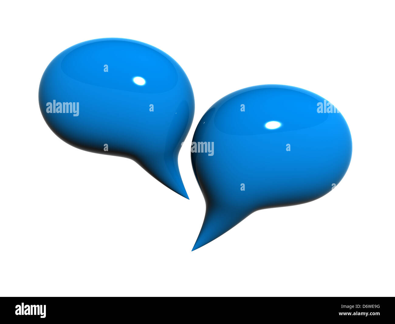 3d illustration of dialog Stock Photo - Alamy