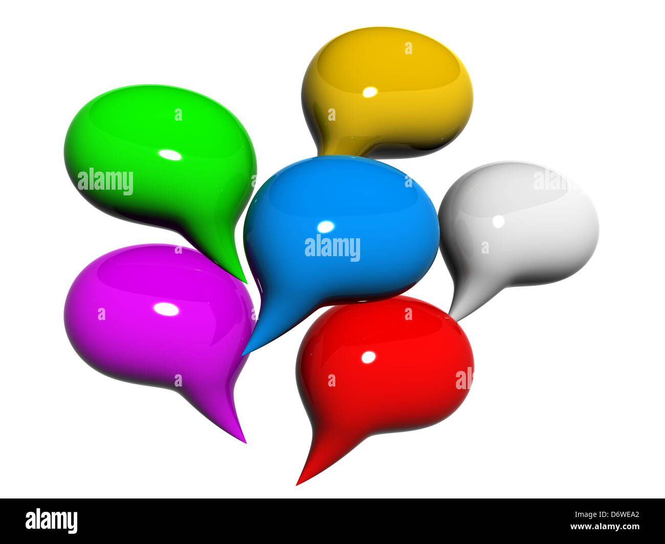 3d illustration of dialog Stock Photo - Alamy