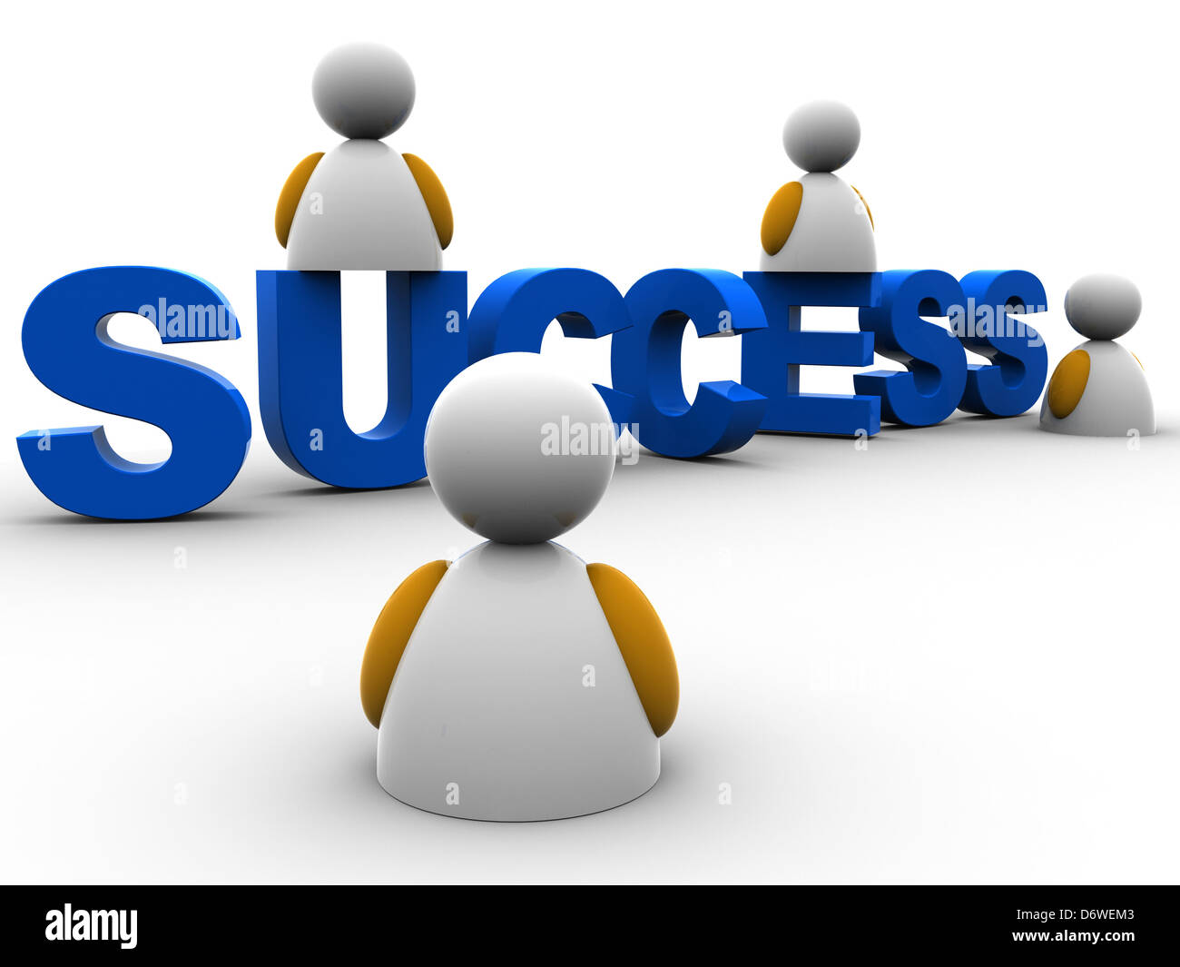 3d elements of success Stock Photo - Alamy