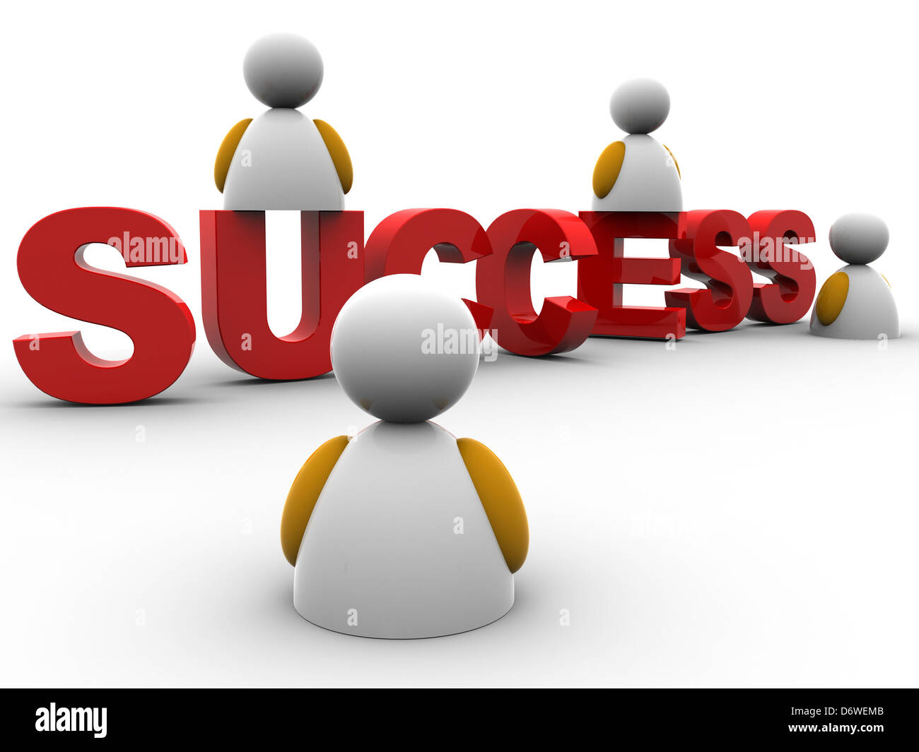 3d elements of success Stock Photo - Alamy