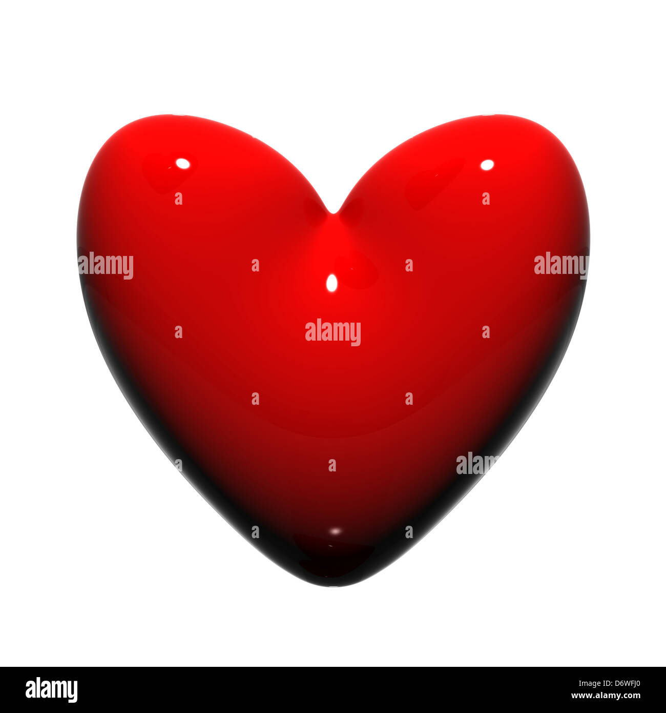 3d illustration of heart - Isolated Stock Photo - Alamy