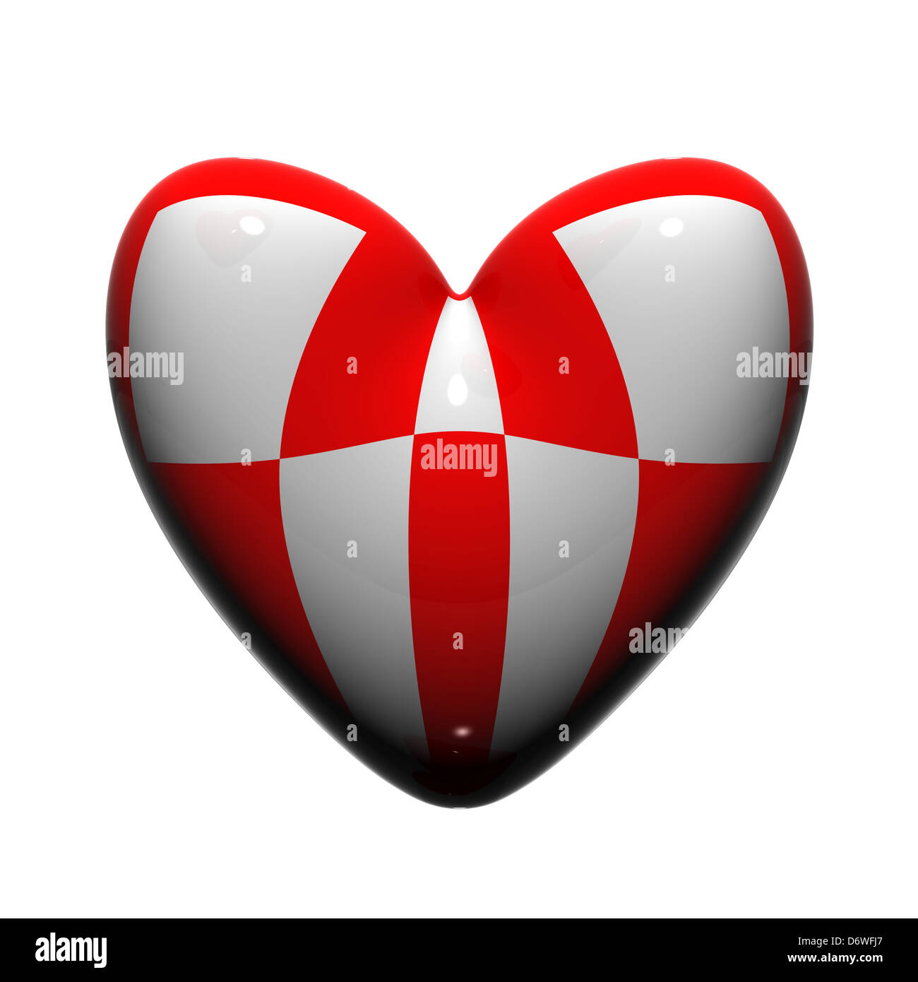 3d illustration of heart - Isolated Stock Photo - Alamy