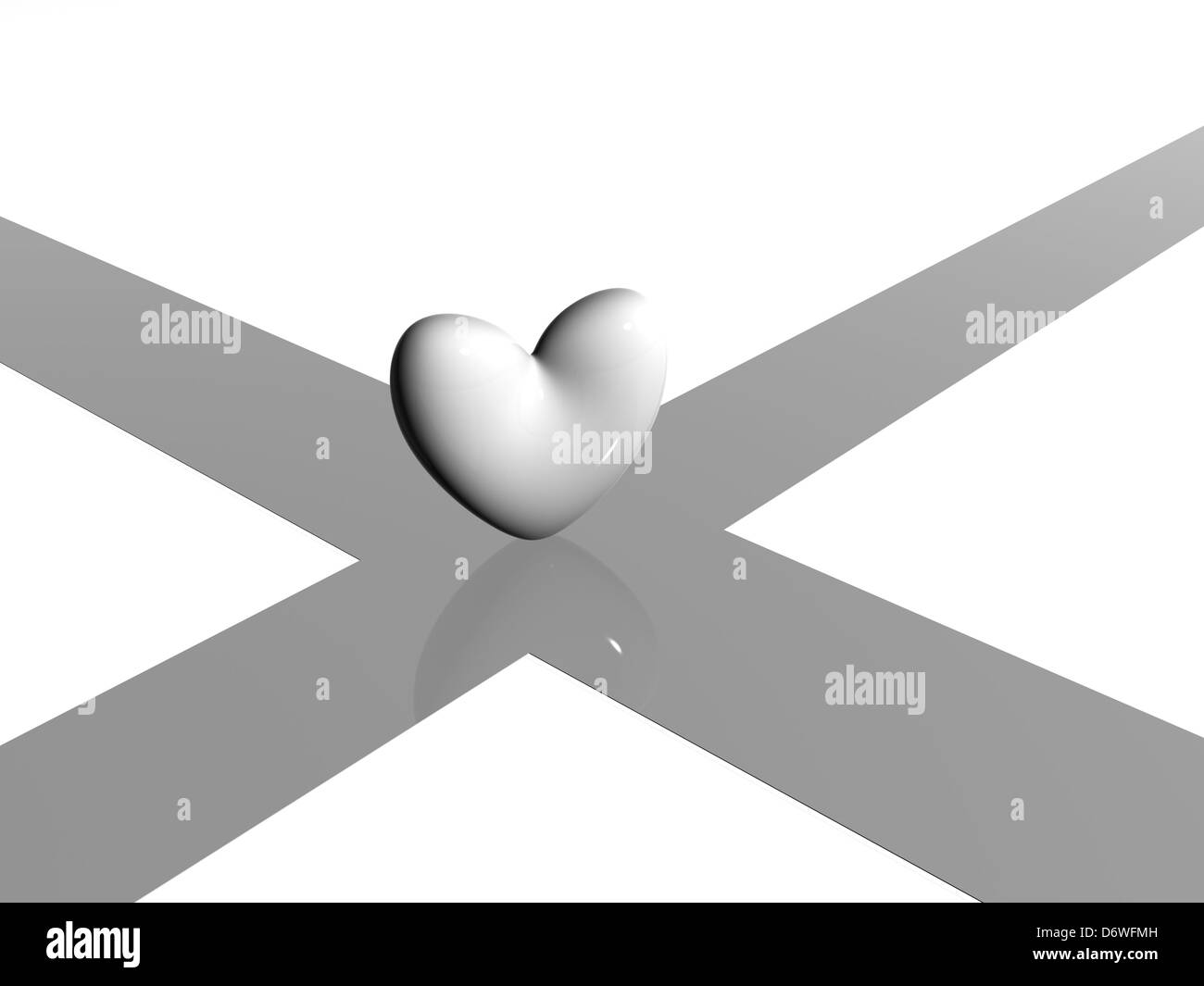 3d illustration of heart - Isolated Stock Photo - Alamy