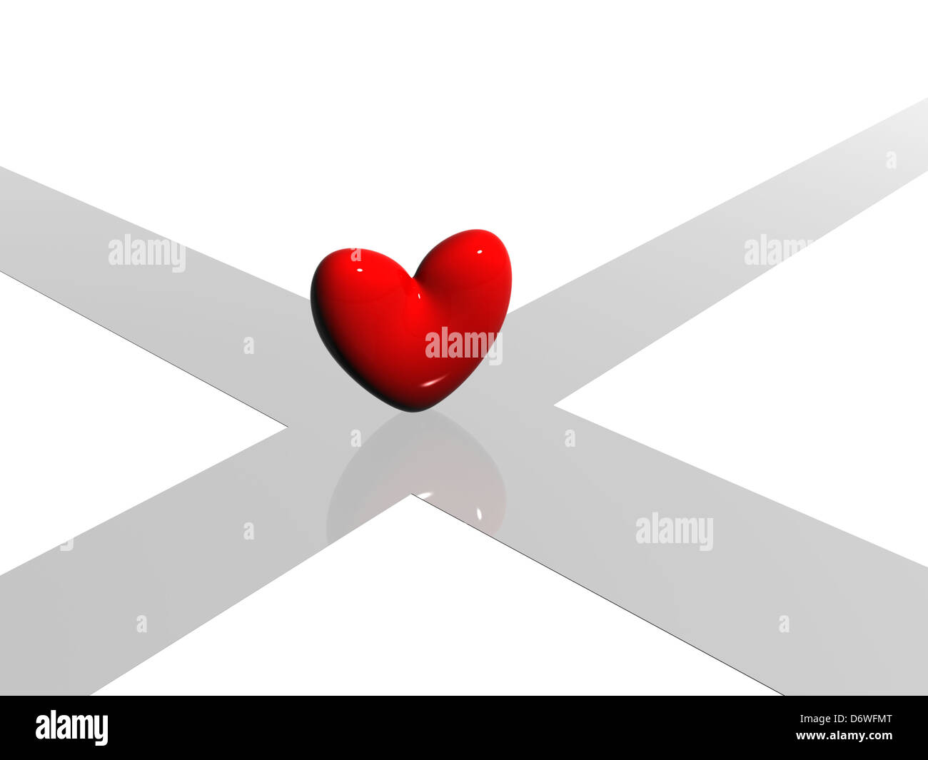 3d illustration of heart - Isolated Stock Photo - Alamy