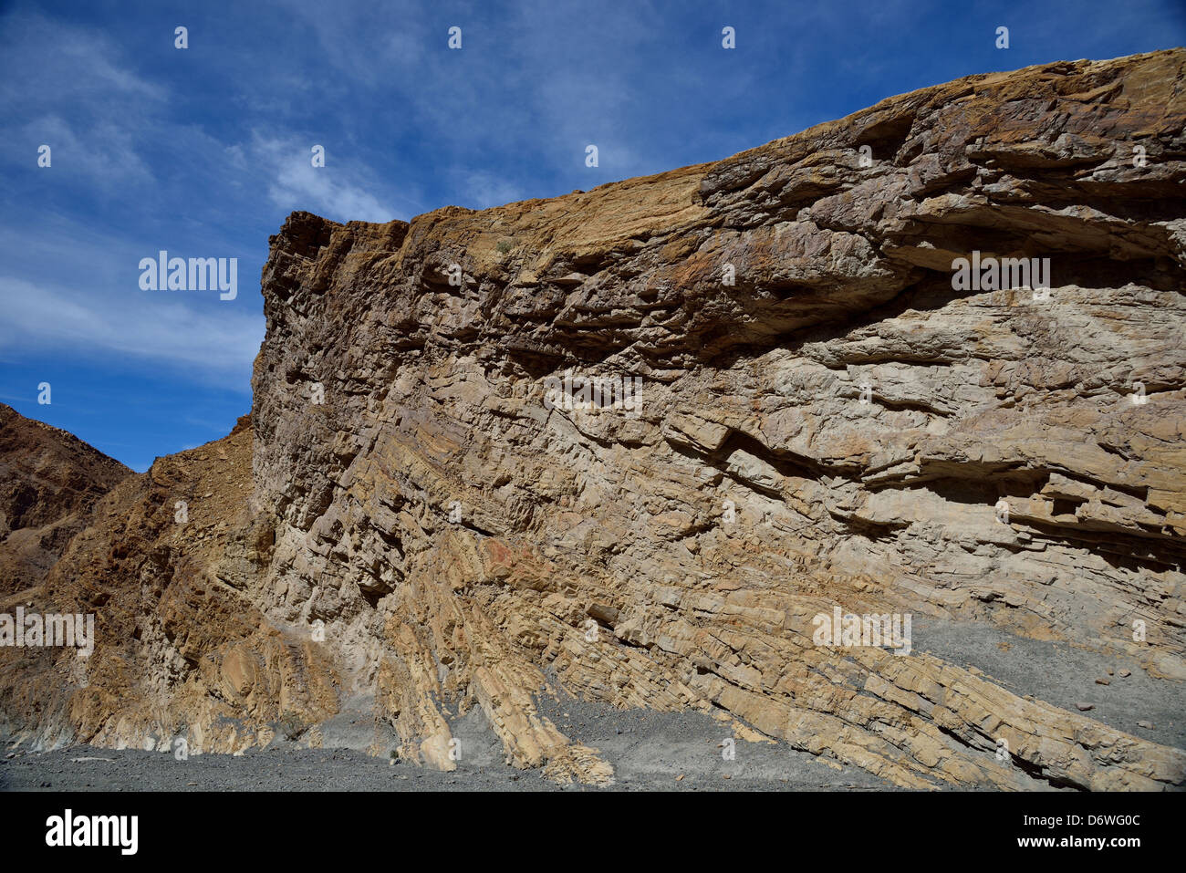 Outcrops of Precambrian Noonday Dolomite in Mosaic Canyon. Death Valley ...