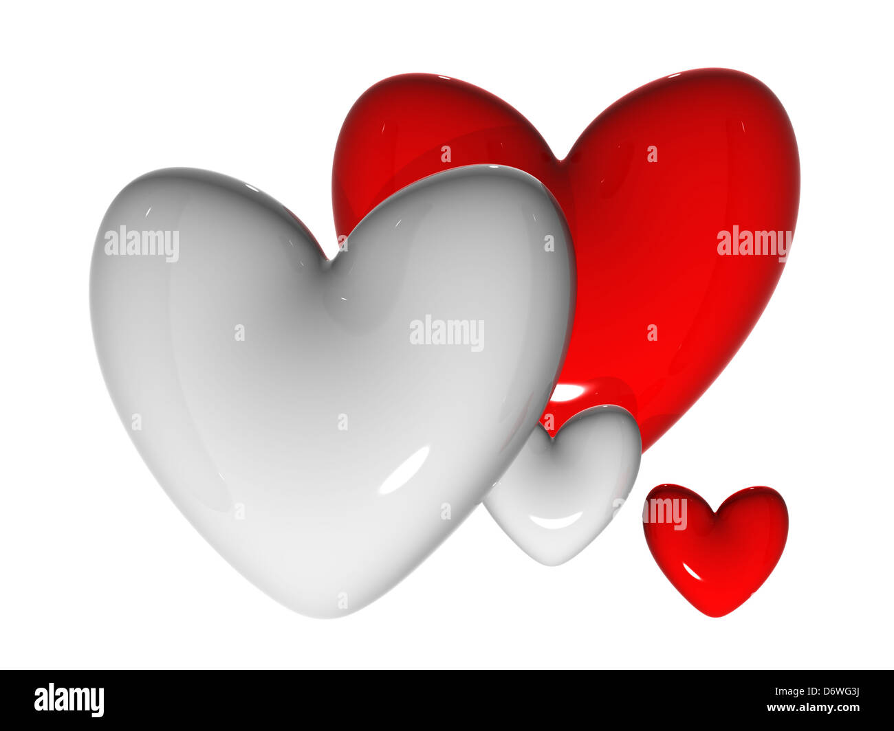 3d illustration of heart - Isolated Stock Photo - Alamy