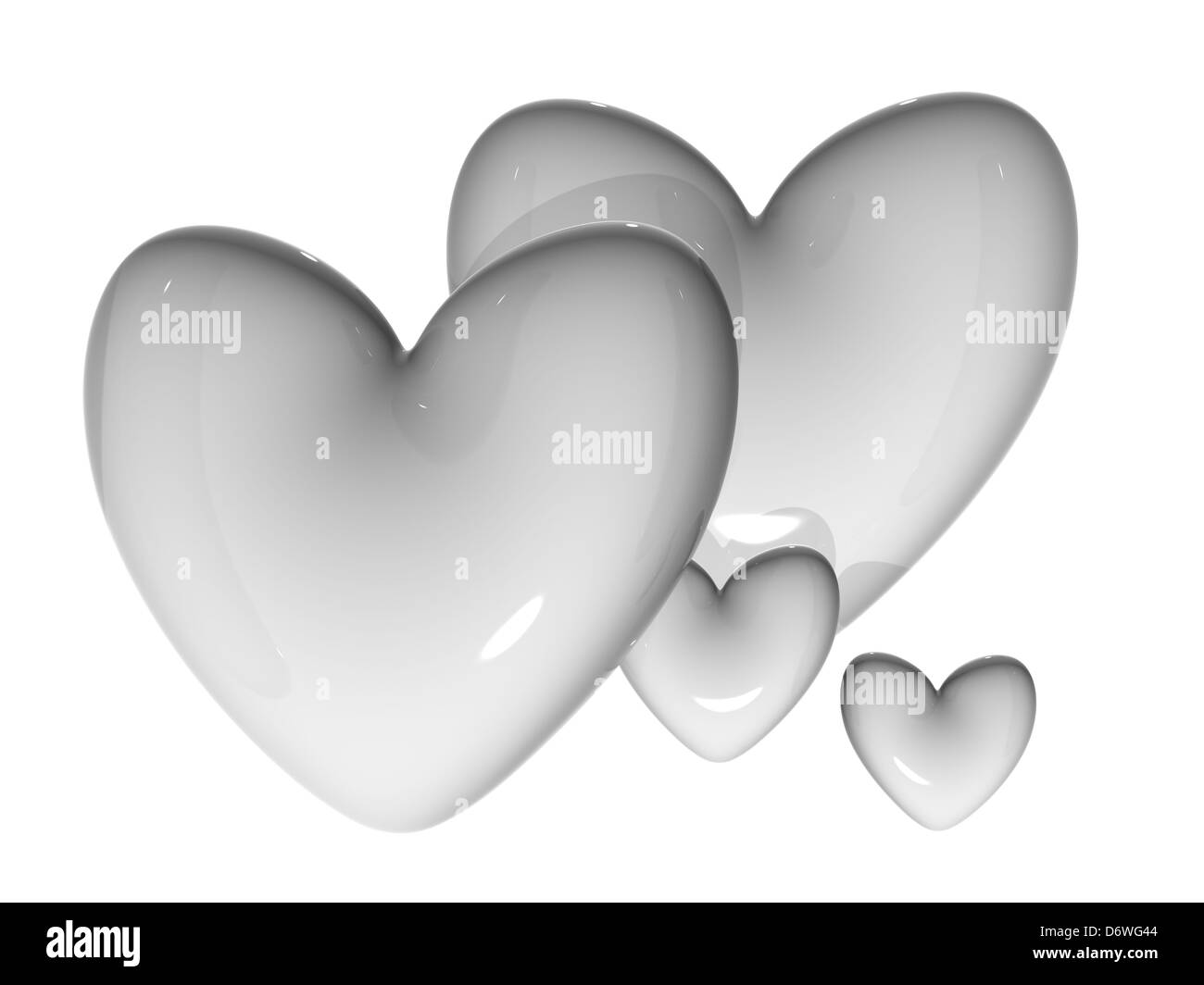 3d illustration of heart - Isolated Stock Photo - Alamy