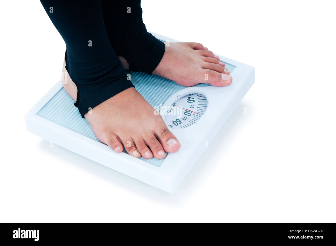Feet On Weighing Scale Stock Photo - Alamy