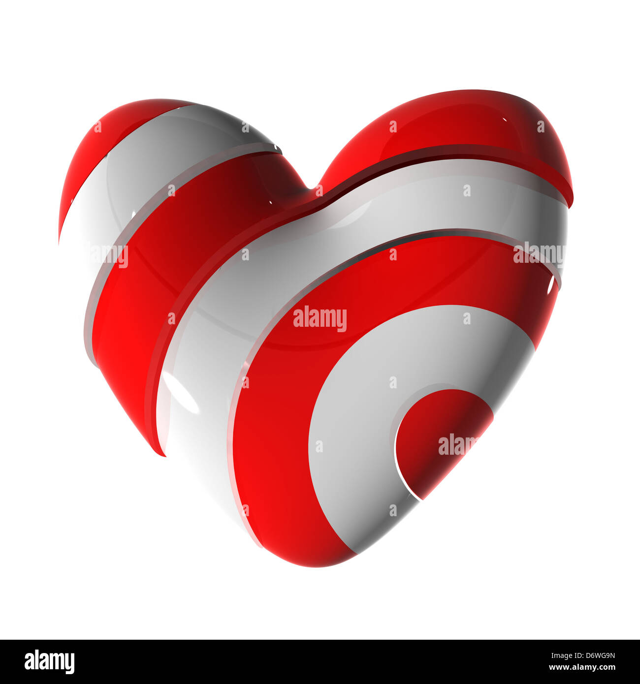 3d illustration of heart - Isolated Stock Photo - Alamy