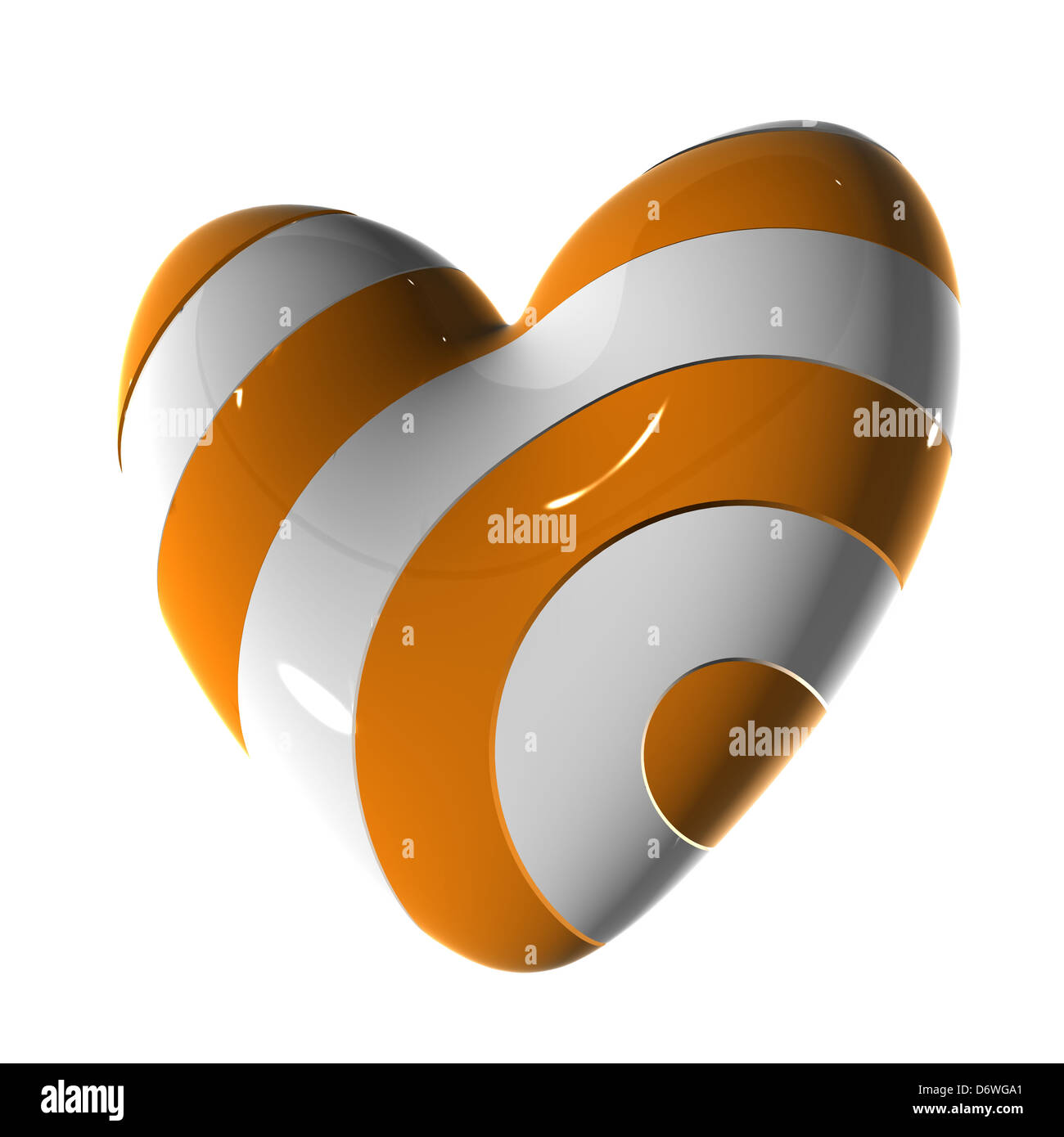 3d illustration of heart - Isolated Stock Photo - Alamy