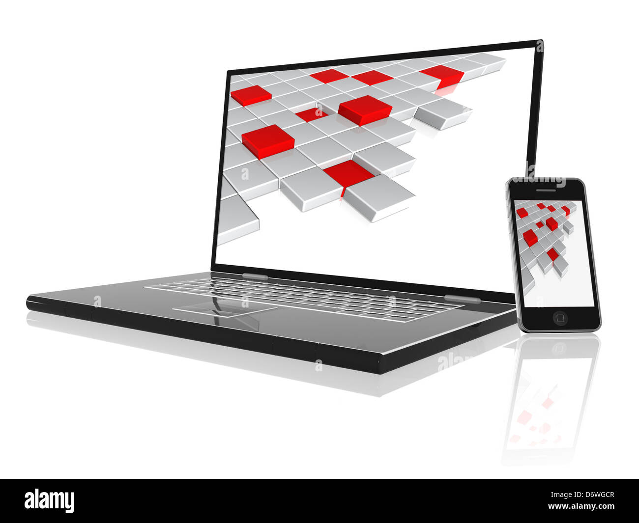 3d illustration of new technology Stock Photo - Alamy