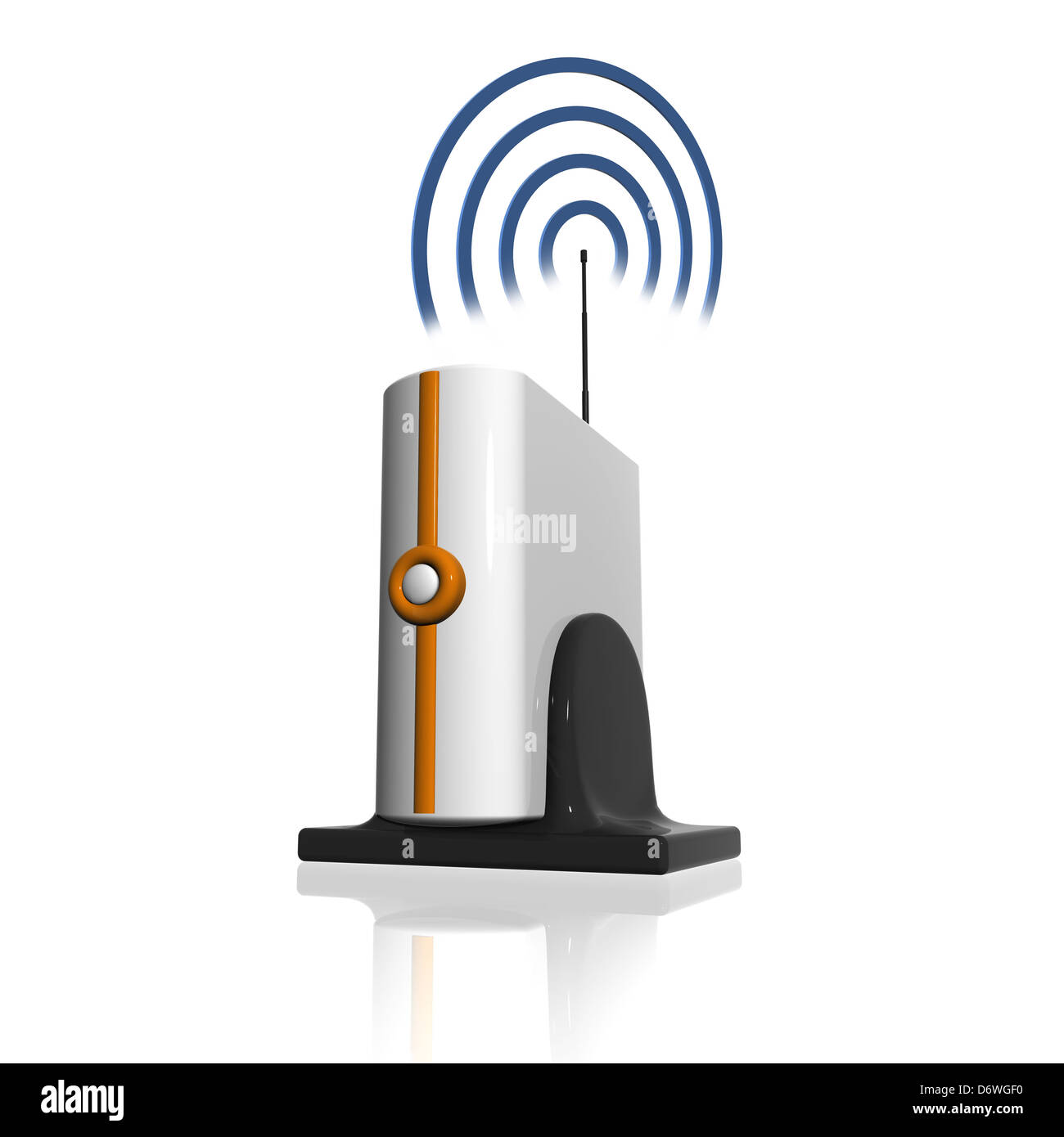 Computer modem antenna signal image Stock Photo - Alamy
