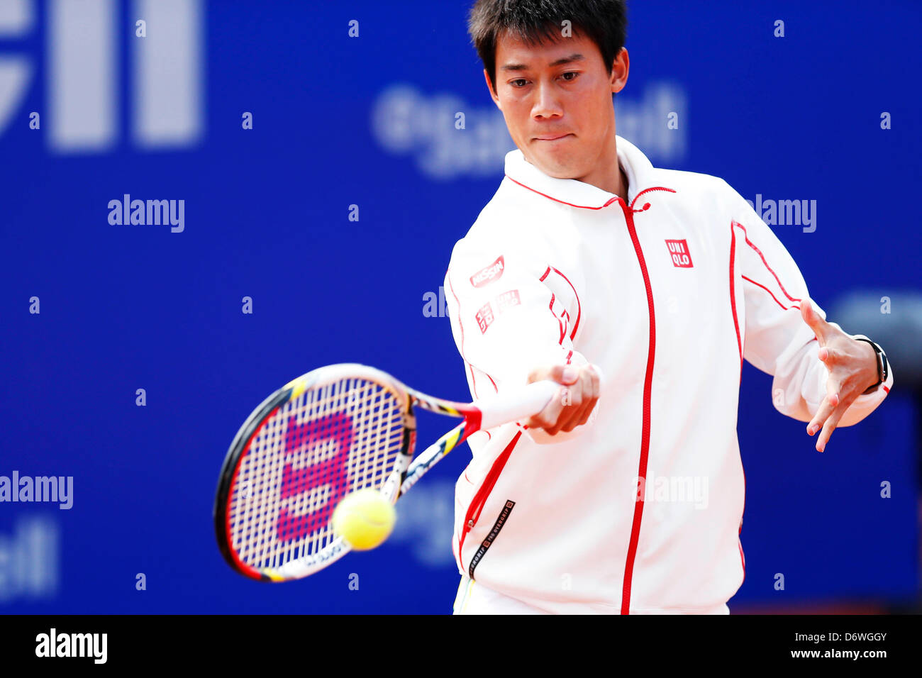 Kei Nishikori (JPN), APRIL 22, 2013 - Tennis : The men's doubles tennis ...
