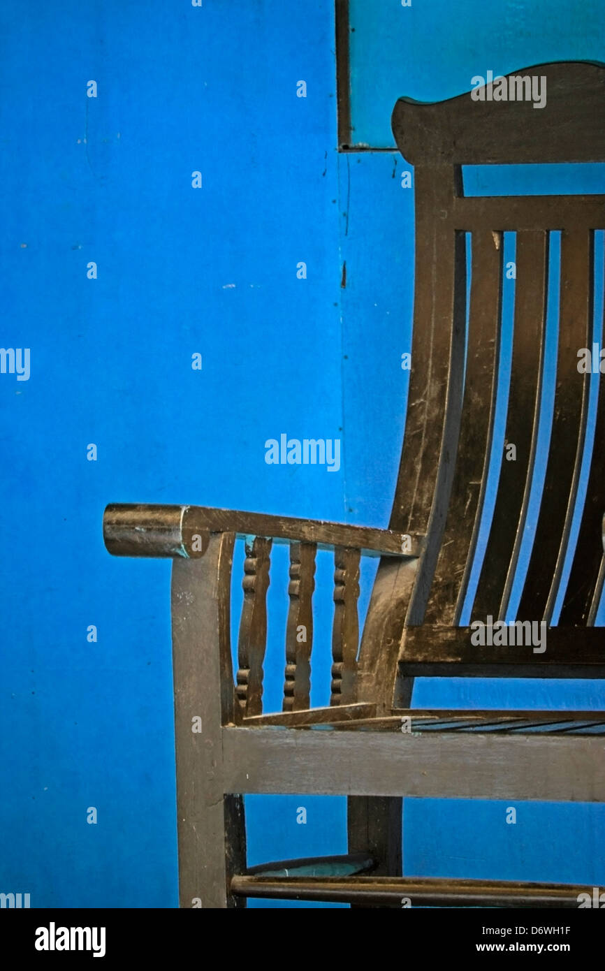 old vintage wooden chair Stock Photo - Alamy