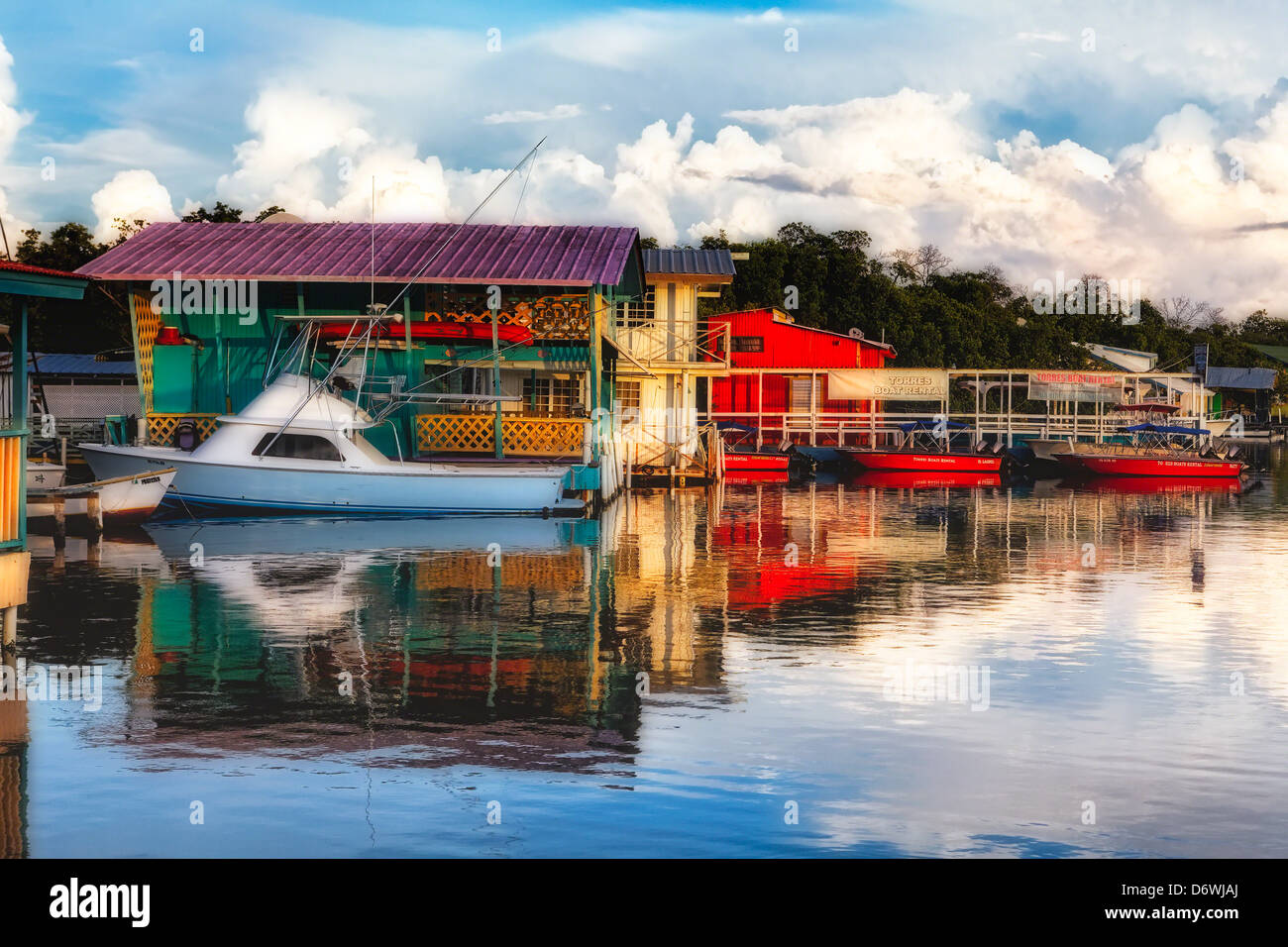 Puerto Rico, La Parguera, Boathouses Stock Photo - Alamy