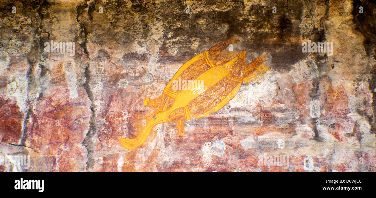 Aboriginal Rock Art, Kakadu National Park, Northern Territory, Australia Stock Photo - Alamy