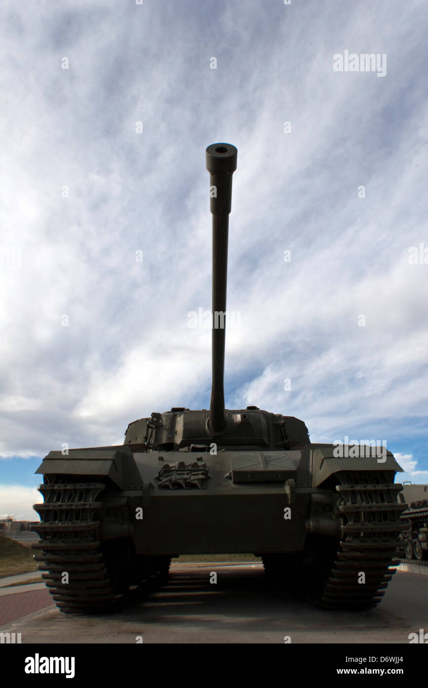 Low angle view military tank hi-res stock photography and images - Alamy