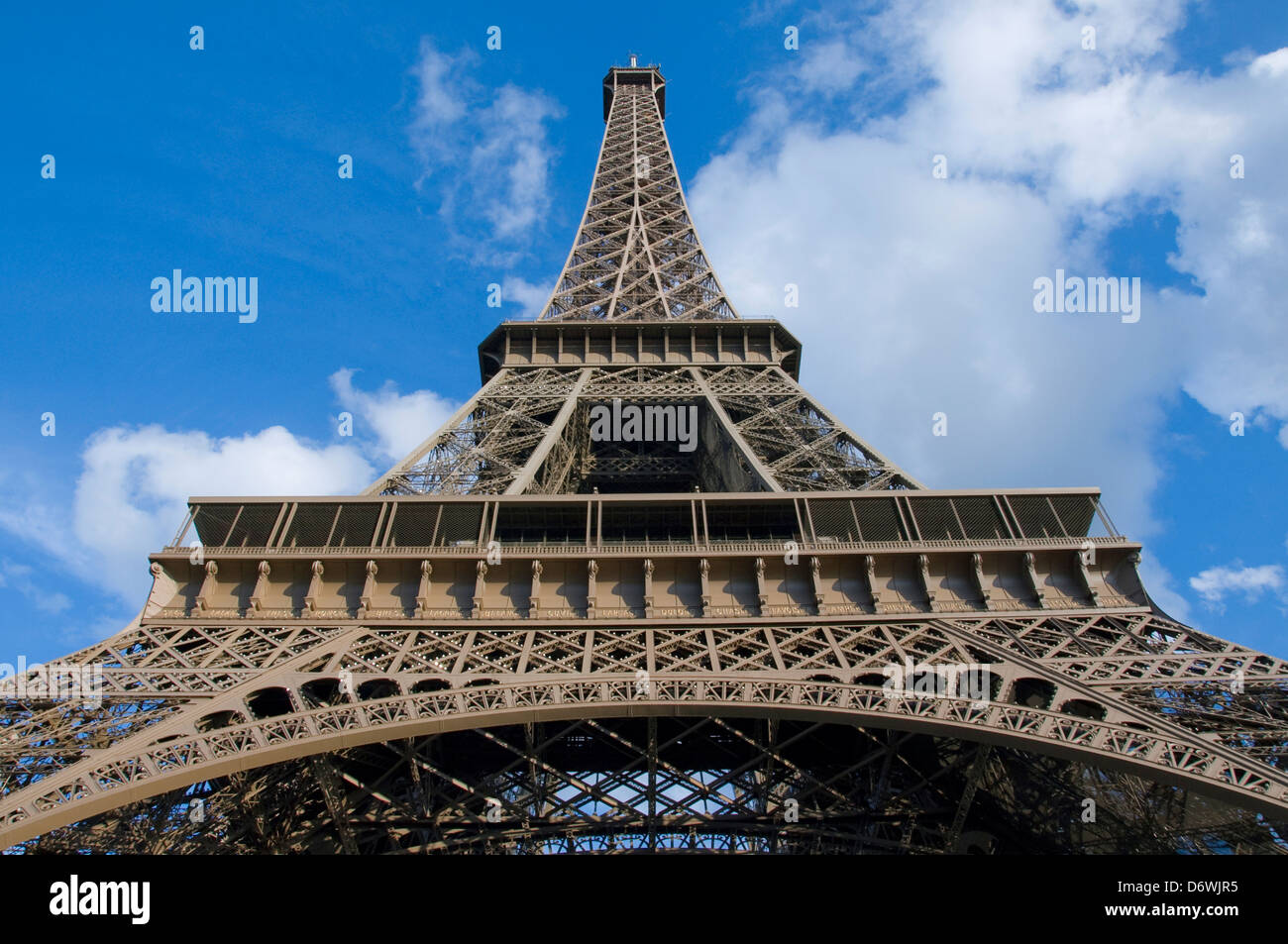 France, Paris, Low angle view of Eiffel Tower Stock Photo - Alamy