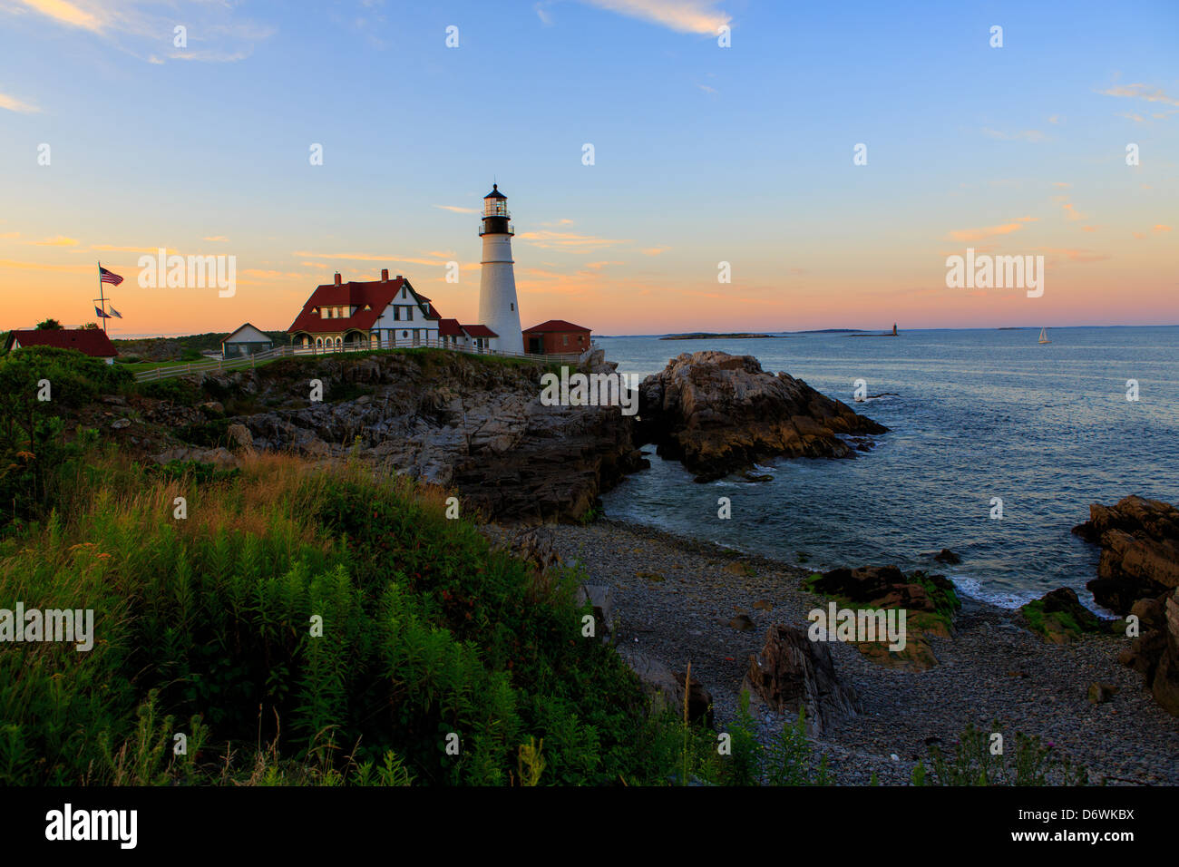 Portland Head lighthouse Stock Photo - Alamy