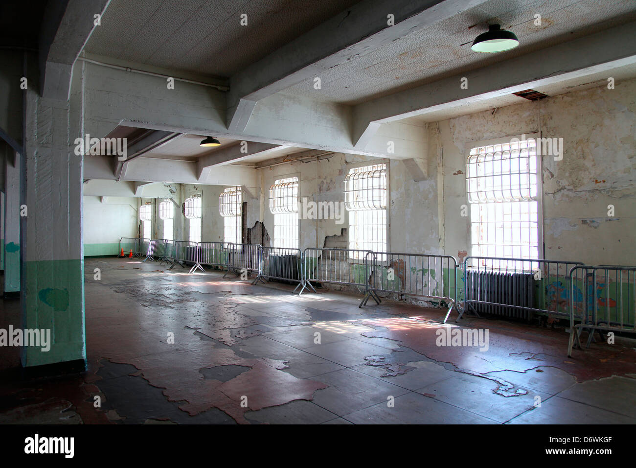 Prisoner Dining Area, Alacatraz Prison, San Francisco Bay, California ...
