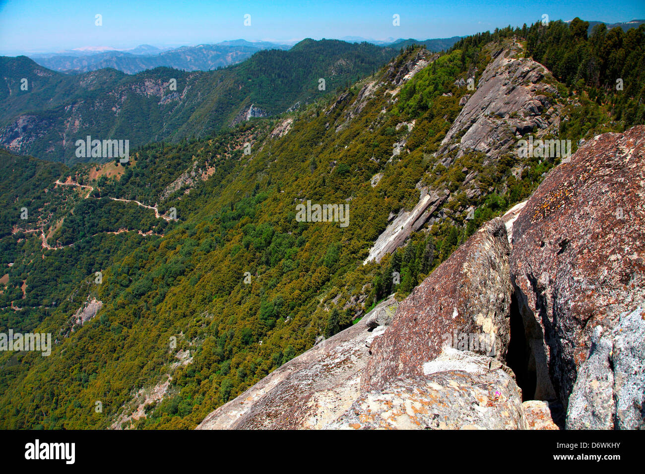 USA, California, Sequoia National Park, Deer Ridge from Moro Rock Stock ...