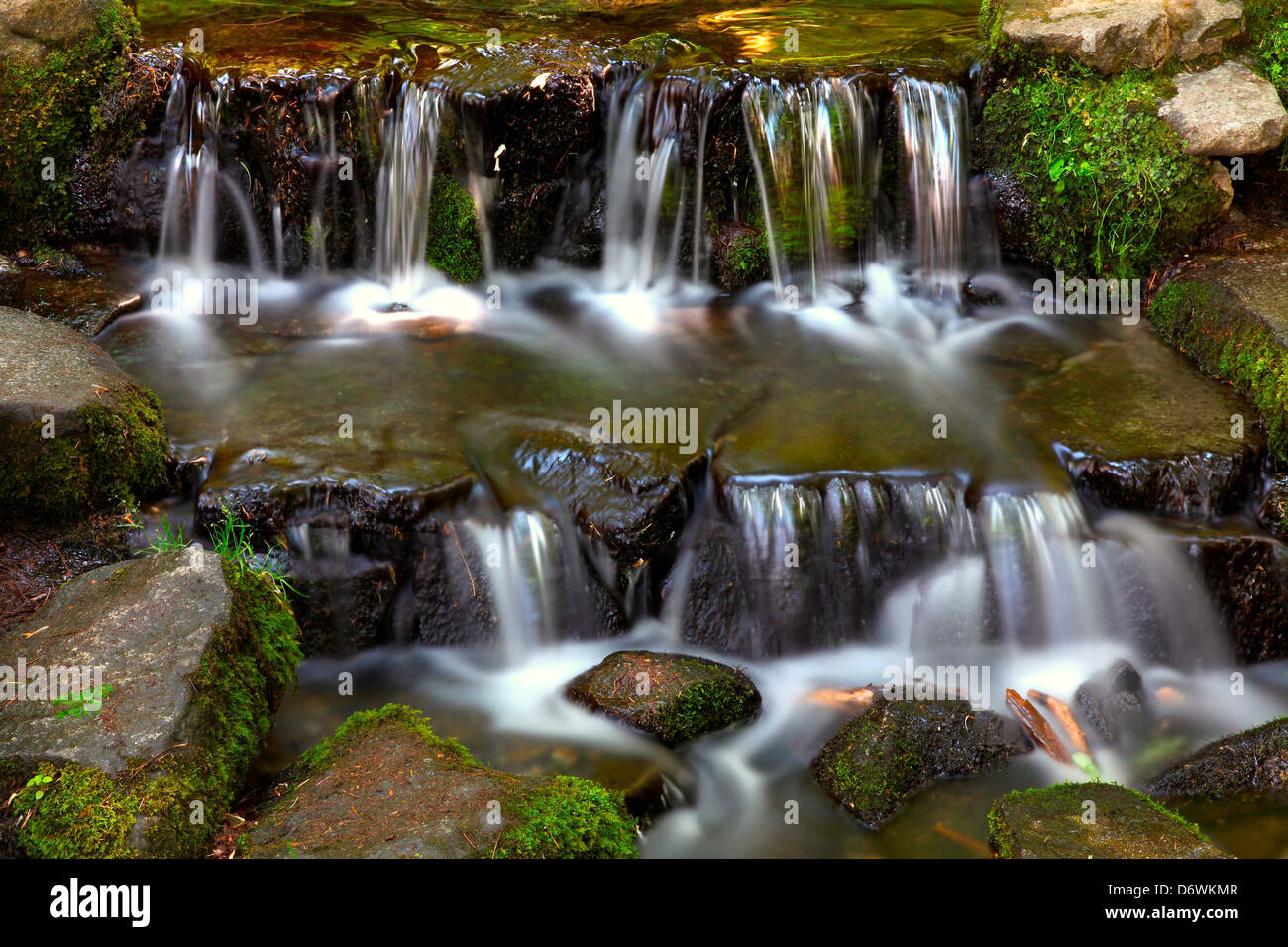 USA, California, Yosemite National Park, Fern Spring Cascade Stock ...