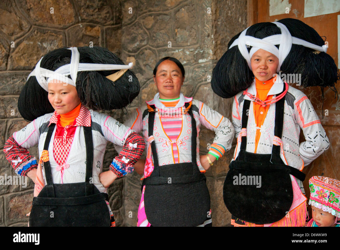 Women in traditional costume miao people hi-res stock photography and ...