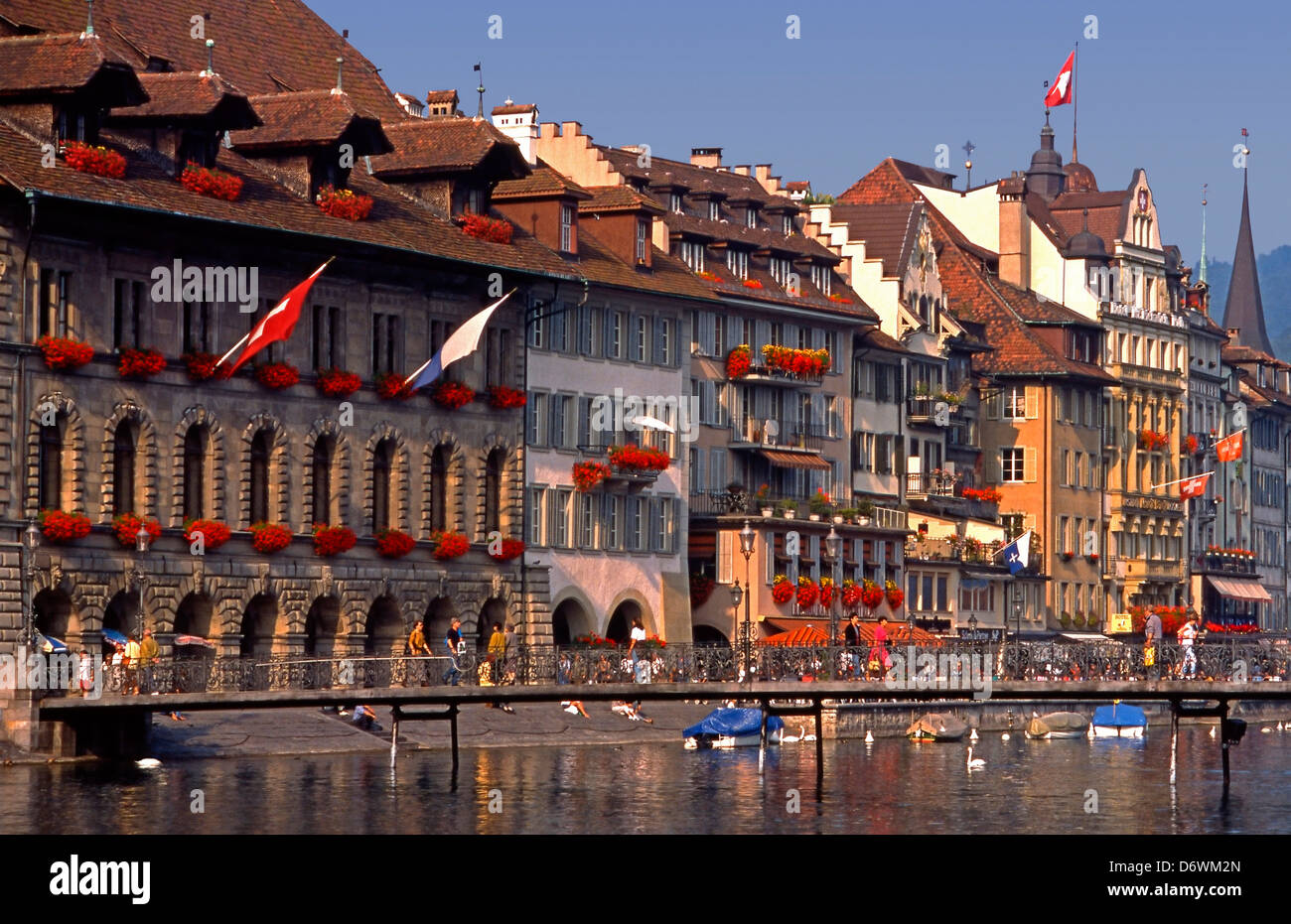 Waterfront reuss river in lucerne hi-res stock photography and images ...