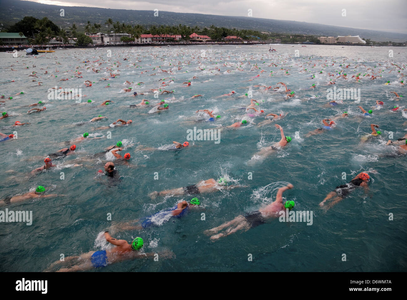 Hawaii, Kailua Kona, Start of Ironman Triathlon Stock Photo - Alamy