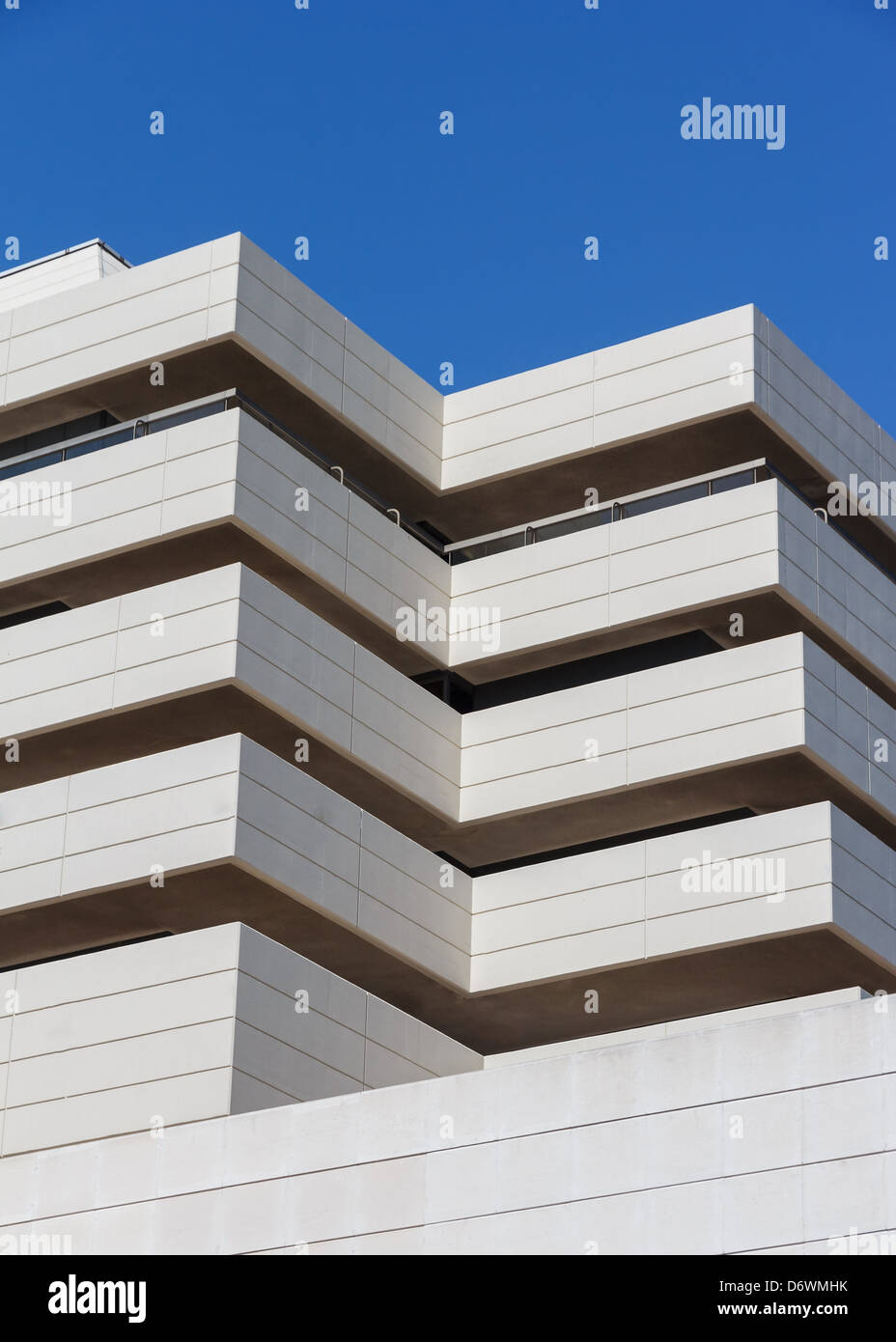 Abstract modern building detail background with sky color reflection ...