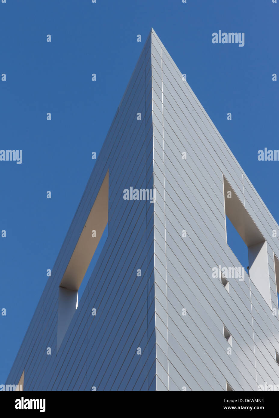 Abstract modern building detail background with sky color reflection ...