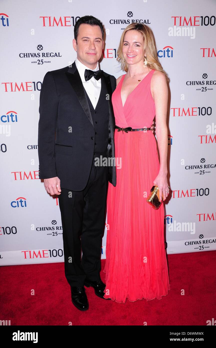 New York, USA. 23rd April, 2013. Jimmy Kimmel, Gina Kimmel at arrivals ...