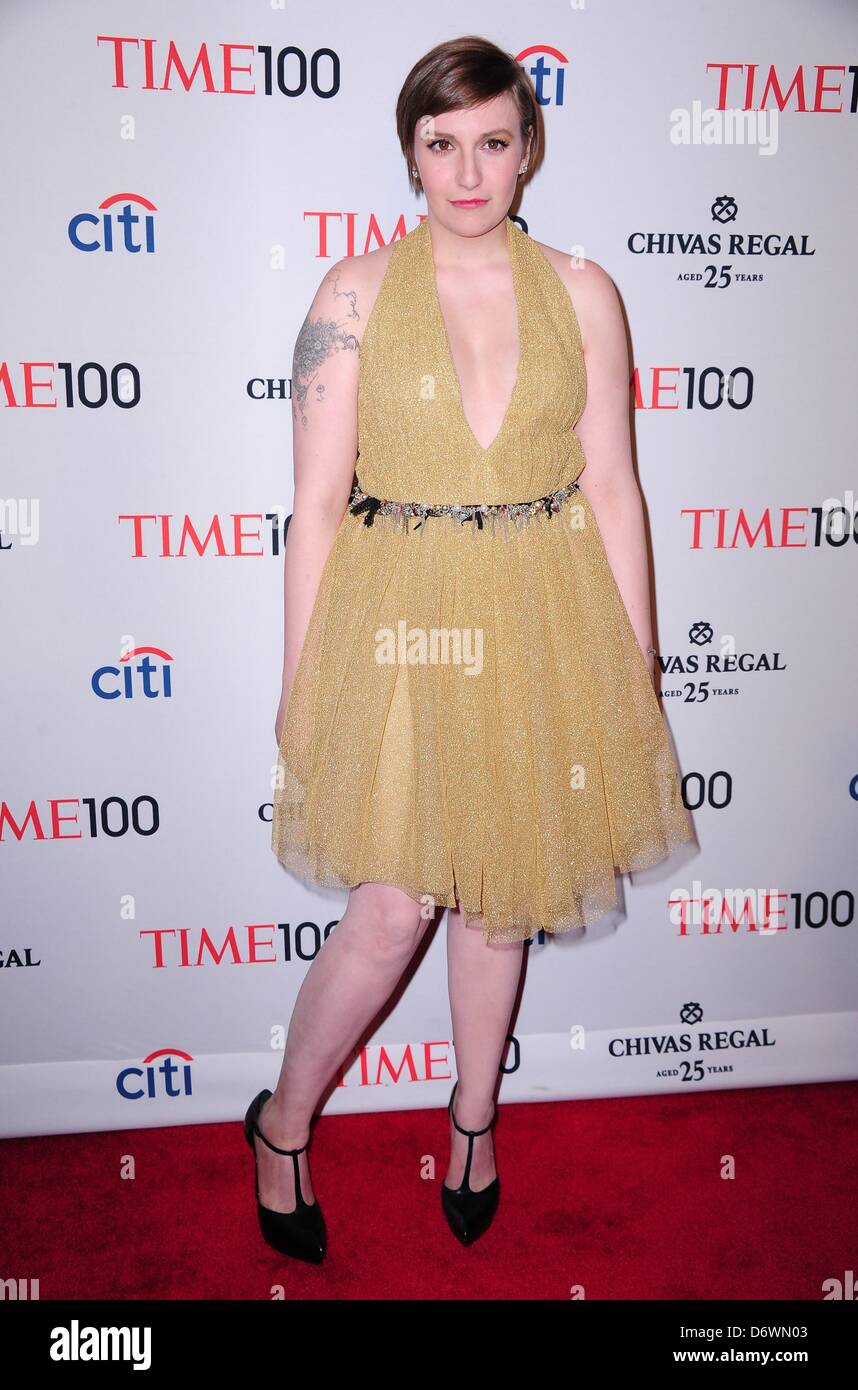New York, USA. 23rd April, 2013. Lena Dunham at arrivals for TIME 100 ...