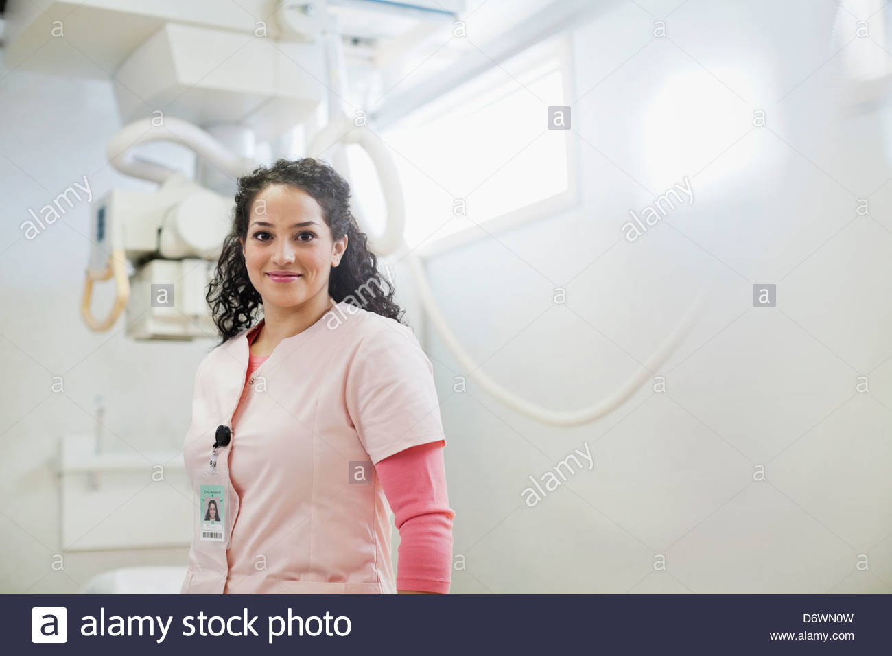 Portrait of beautiful radiologist in x-ray room Stock Photo - Alamy