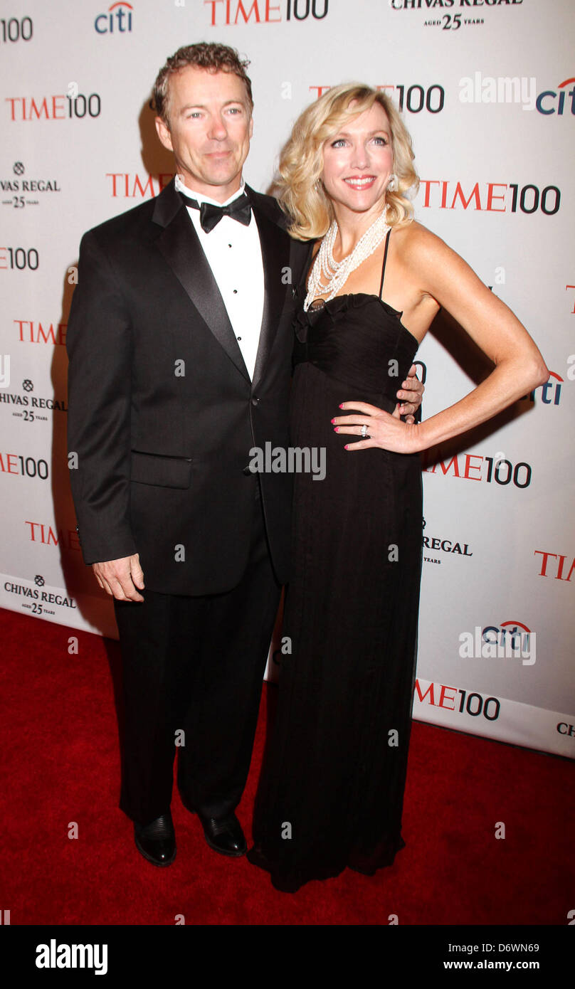 New York, USA. 23rd April, 2013. RAND PAUL and his wife KELLEY PAUL ...