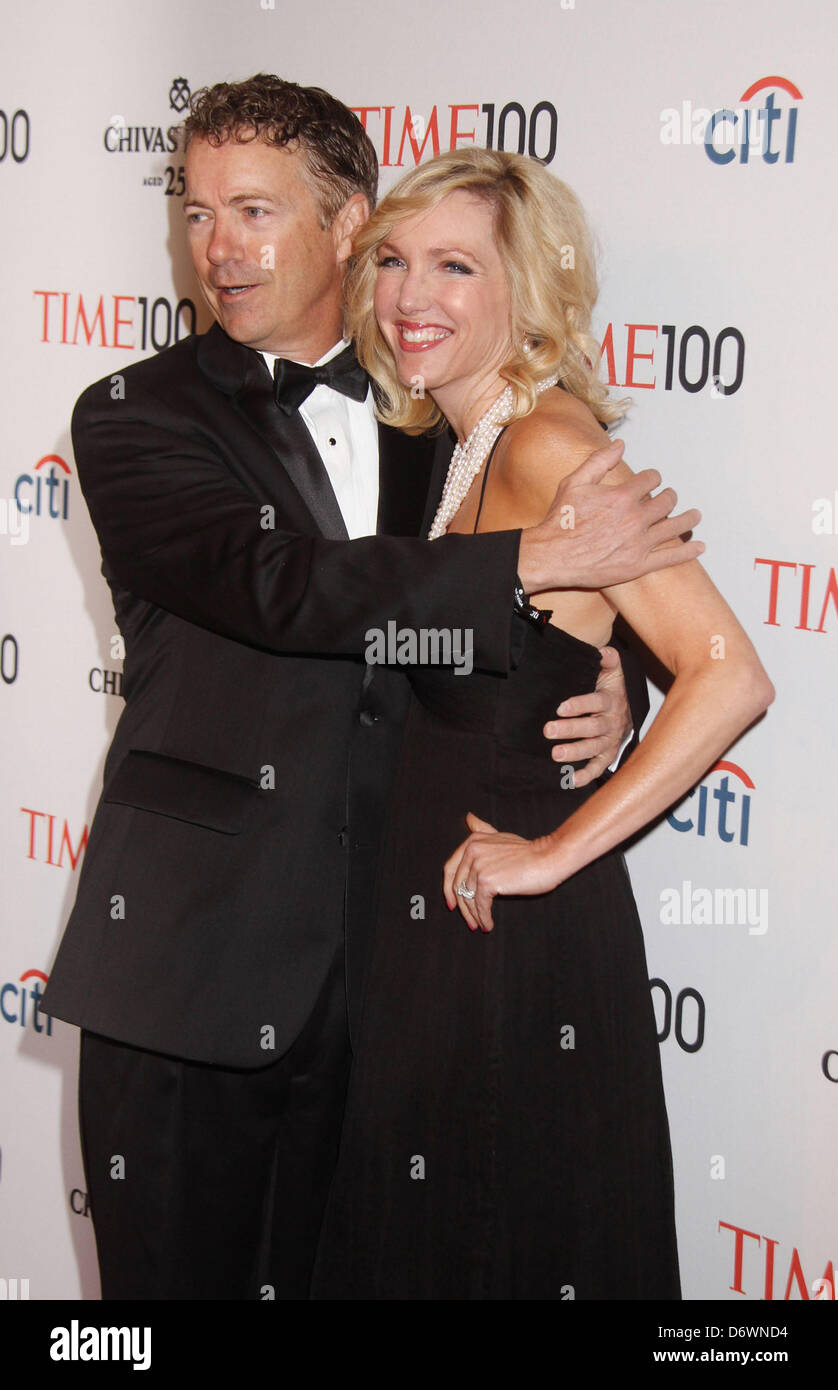 New York, USA. 23rd April, 2013. RAND PAUL and his wife KELLEY PAUL ...