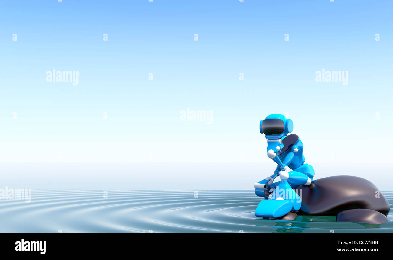 Plastic robot in the ocean hi-res stock photography and images - Alamy