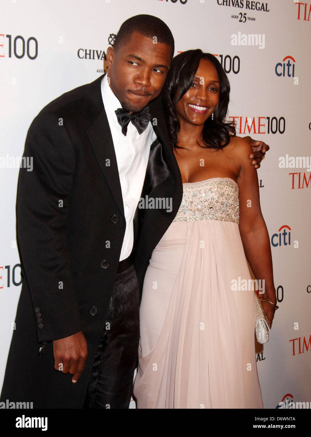 New York, USA. 23rd April, 2013. Singer FRANK OCEAN and his MOTHER ...
