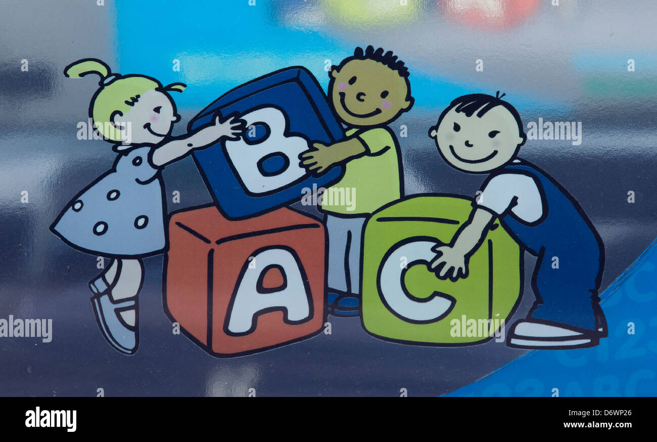 ABC Car Sticker Stock Photo - Alamy