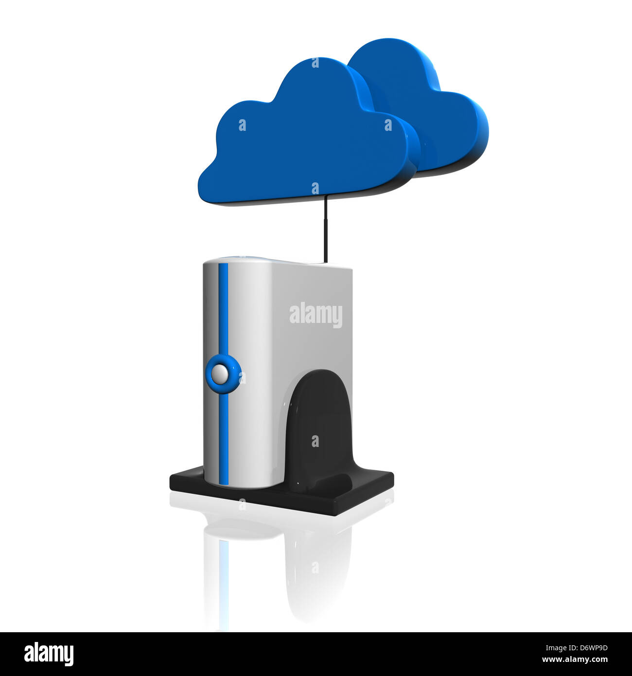 Computer modem antenna signal image Stock Photo - Alamy