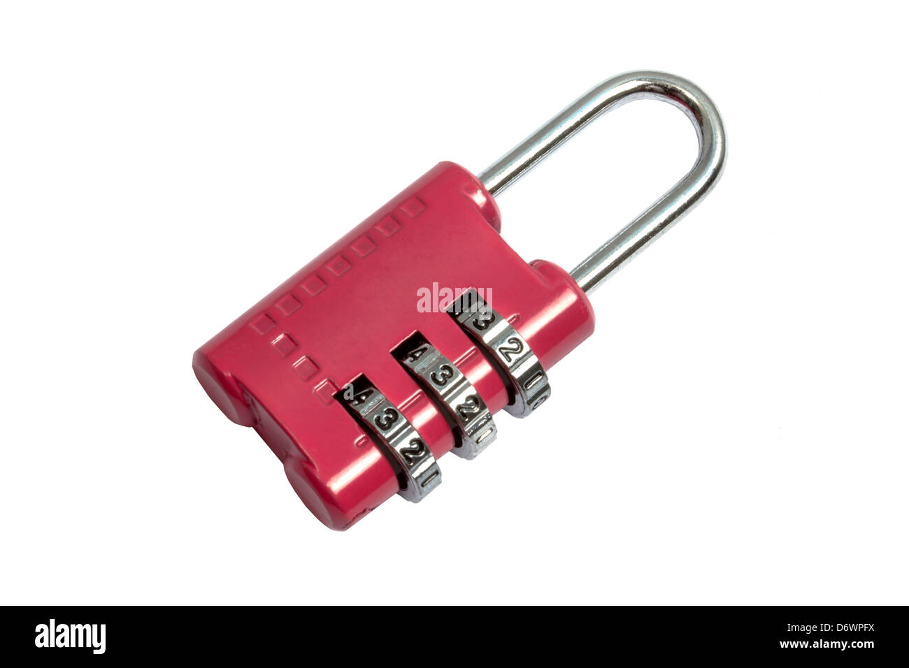 Red combination lock isolated on white background Stock Photo - Alamy