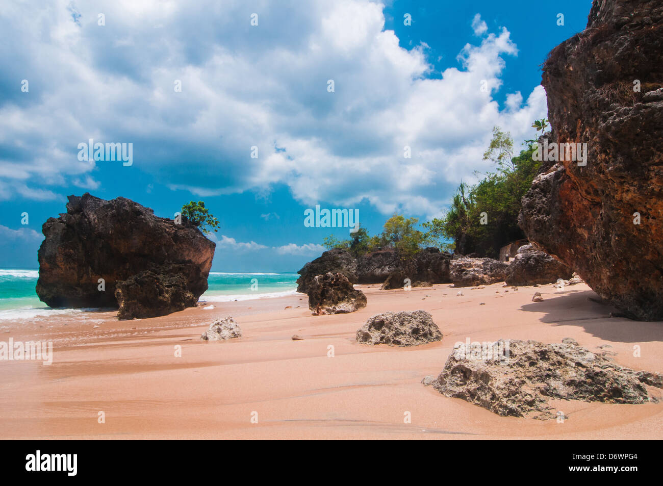 Blue stone beach indonesia hi-res stock photography and images - Alamy