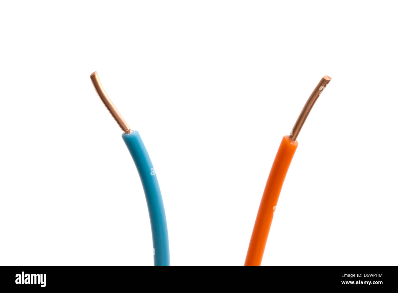 Colorful wires closeup on white background Stock Photo - Alamy