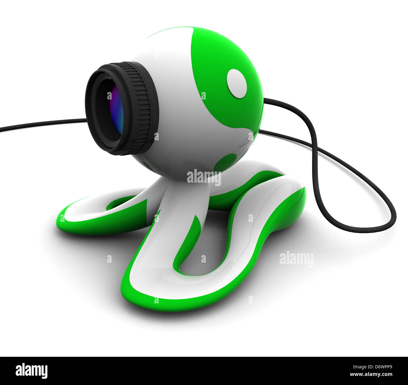 Realistic computer web cam. Illustration on white background Stock ...