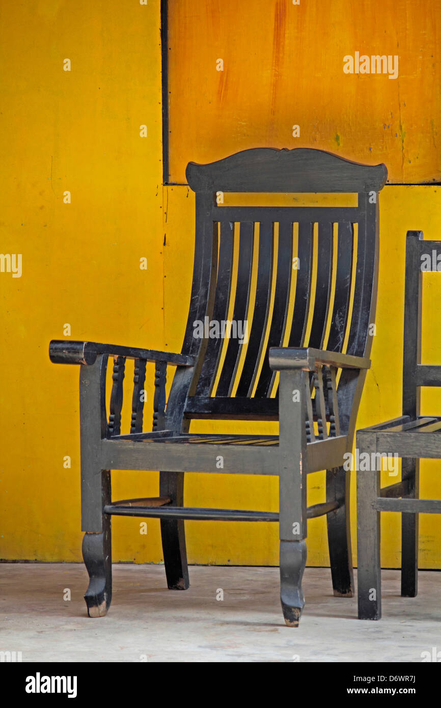 old vintage wooden chair Stock Photo - Alamy