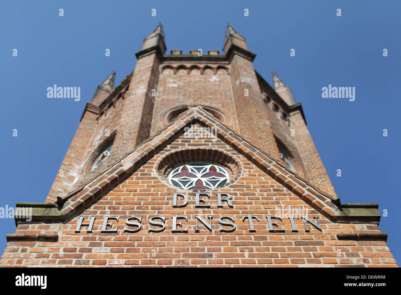 Panker, Germany, Hesse stone, a lookout tower Stock Photo - Alamy